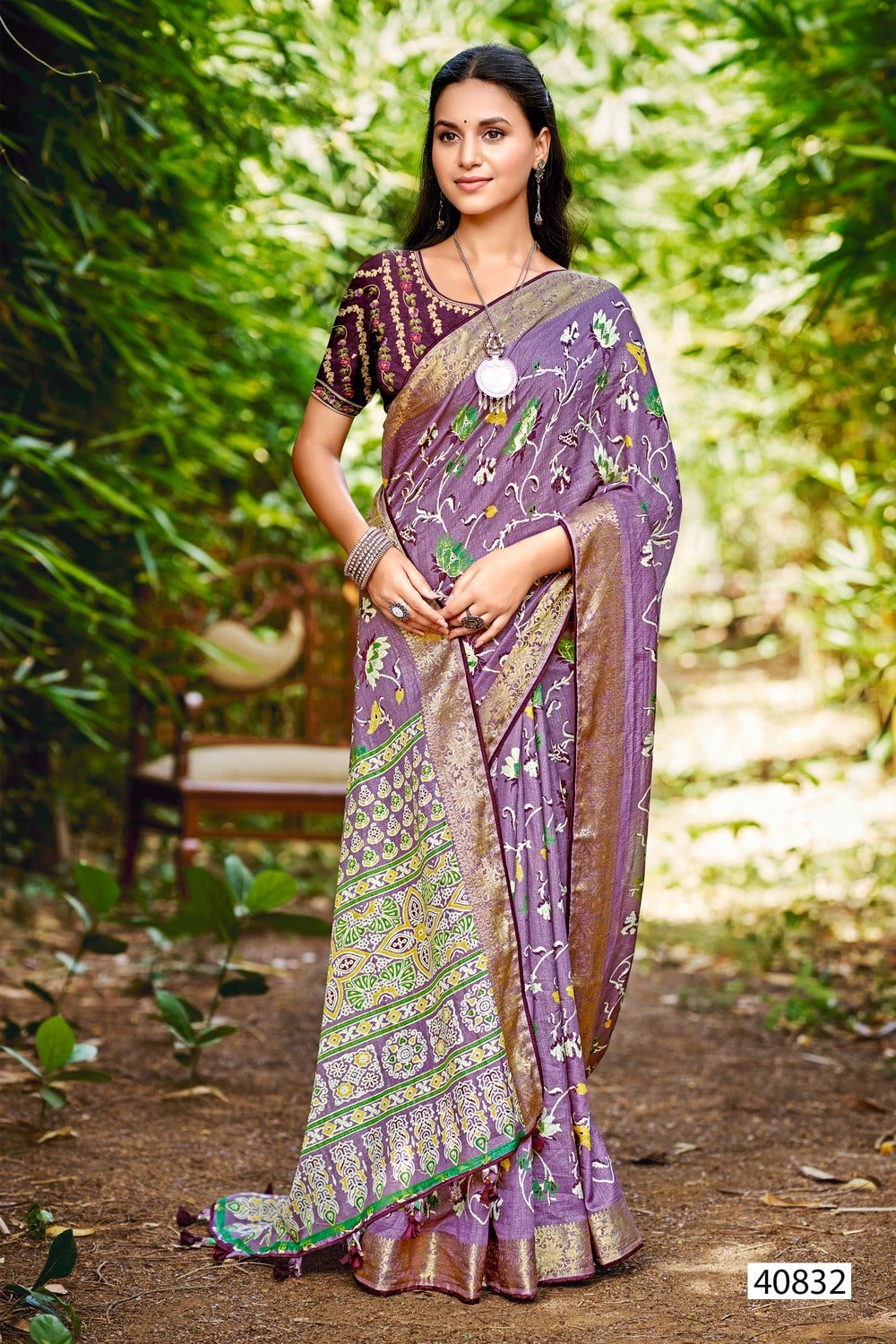 Printed Silk Saree - Bunkar Sarees